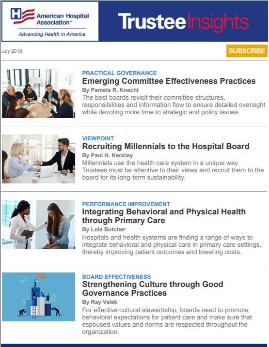 Integrating Behavioral and Physical Health through Primary Care | AHA Trustee Services